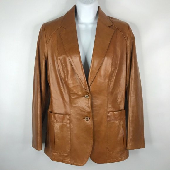 Remy Leather | Jackets & Coats | Vintage 7s Remy Womens Caramel Brown ...